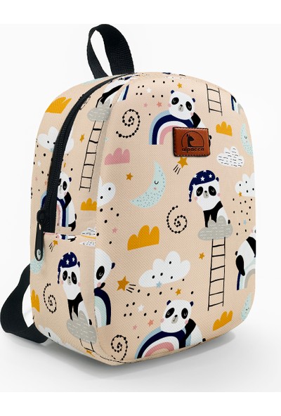Alpacca Uykucu Panda Tam Desen Çocuk Sırt Çantası