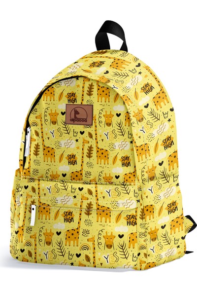 Alpacca Sarı Zürafa Okul Çantası