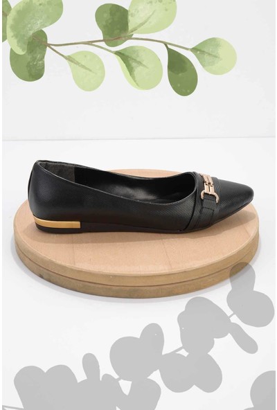 Parlak Siyah Kadın Babet