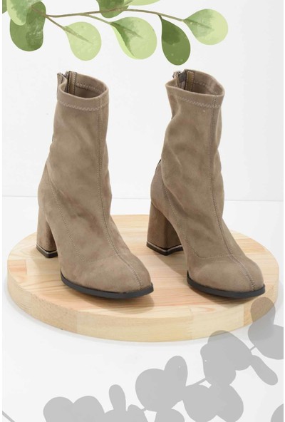 Vizon Süet Kadın Bot & Bootie