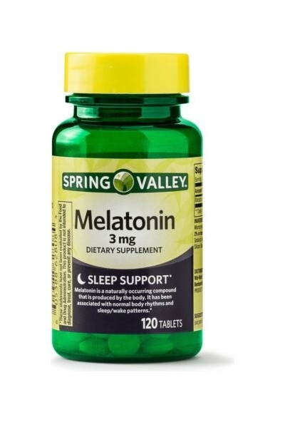 Spring Valley 3 Mg 120 Tablet Melatoni Spring Valley 3 Mg 120 Tablet Melatoni