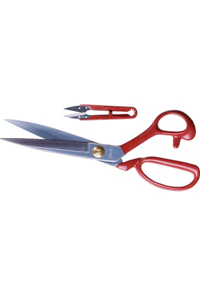 PIN-1104 Kırmızı Saplı Terzi Makası 10 Inç PIN-1104 Kırmızı Saplı Terzi Makası 10 Inç