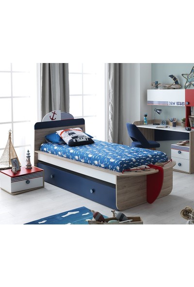 Ünüvar Konsept New Ocean Başlıklı Karyola (90 x 190 cm)