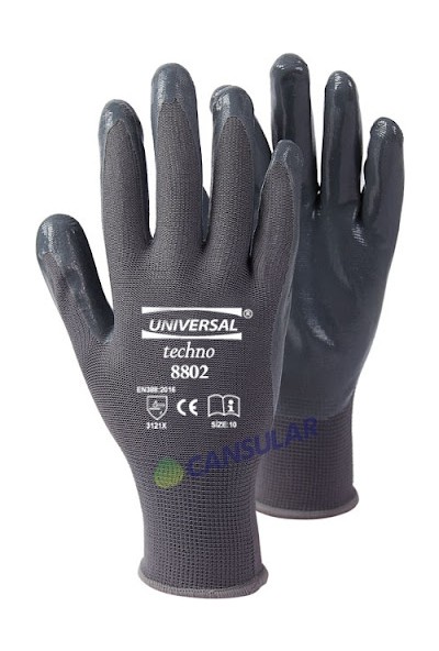 Universal Techno Eldiven 8802 Gri 12'li