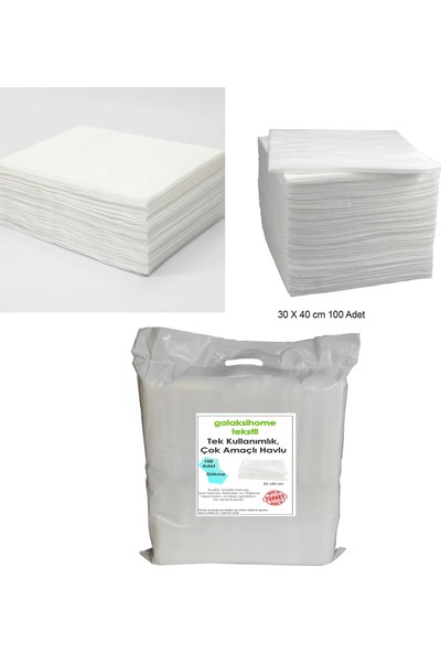 Galaksihome Tek Kullanımlık Manikür Pedikür Havlusu 30X40 cm 100 Adet Temizlik Bezi Galaksihome Tek Kullanımlık Manikür Pedikür Havlusu 30X40 cm 100 Adet Temizlik Bezi