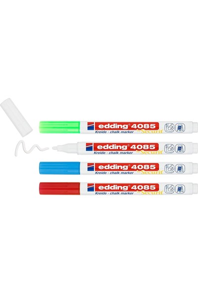 Edding 4085 Sıvı Tebeşir Kalemi 4'lü Blister Basic