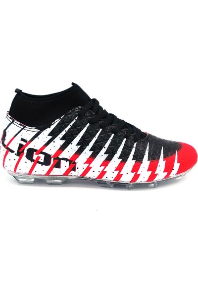Lion 1453 Kırmızı Siyah Çoraplı Krampon Futbol Ayakkabısı Lion 1453 Kırmızı Siyah Çoraplı Krampon Futbol Ayakkabısı