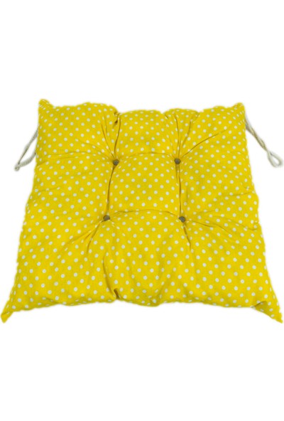 Miabella Home 4 Adet Puantiyeli Beyaz Nokta Desenli Pofuduk Sandalye Minderi 4 ' Li Miabella Home 4 Adet Puantiyeli Beyaz Nokta Desenli Pofuduk Sandalye Minderi 4 ' Li