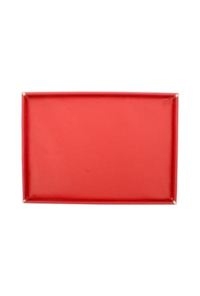 kutuveaksesuar Tesbih Fotoğraf Çekim Tablası Suni Deri Kaplama Kırmızı