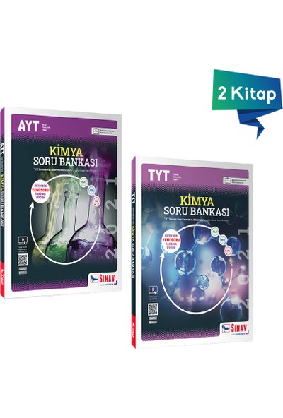 Sınav Yayınları TYT AYT Kimya Soru Bankası Kazandıran Set Sınav Yayınları TYT AYT Kimya Soru Bankası Kazandıran Set