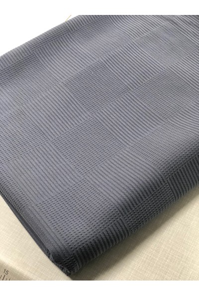 Sefaoğlu Tekstil Tek Kişilik Pike, %100 Pamuk, Antrasit