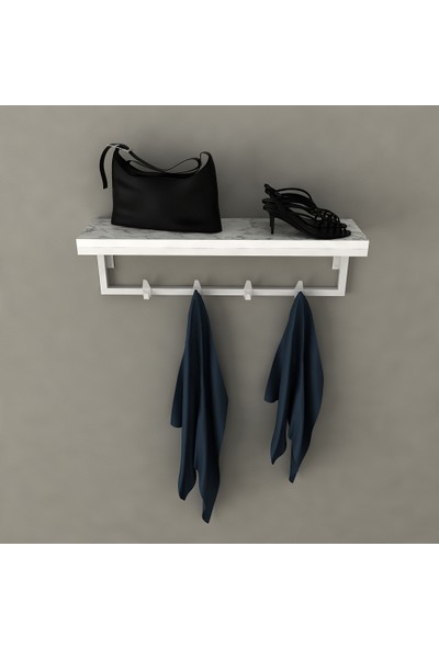 Sürtaş Portmanto Beyaz