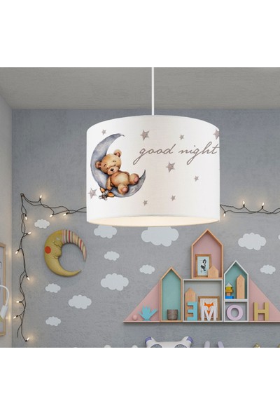 Homing Kids Kumaş Baskılı Çocuk Odası Avize 28'lik