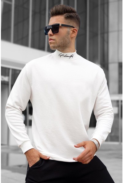 Madmext Ekru Erkek Sweatshirt 5329