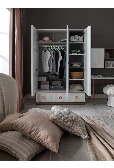 Rengarenk Sırena 3 Kapaklı Dolap Rengarenk Sırena 3 Kapaklı Dolap