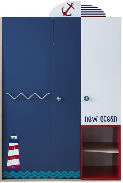 Ünüvar Konsept New Ocean 3 Kapaklı Dolap