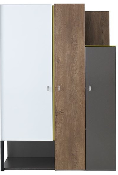 Ünüvar Konsept Slım 3 Kapaklı Dolap