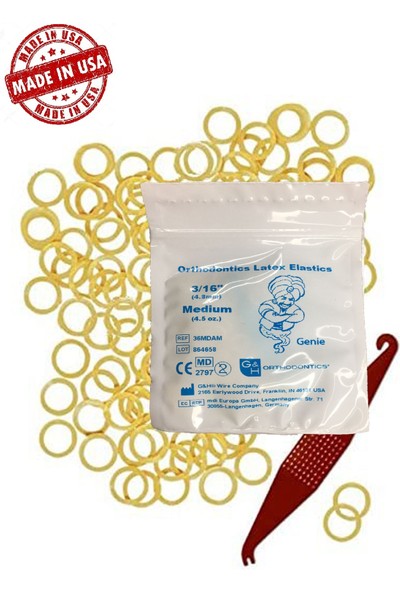 Myetc Diş Teli Lastiği (Takma Aparatı Hediyeli) - Ağız Içi Lastik 3/16 Medium 4,5oz 4.8mm 100 Adet Myetc Diş Teli Lastiği (Takma Aparatı Hediyeli) - Ağız Içi Lastik 3/16 Medium 4,5oz 4.8mm 100 Adet
