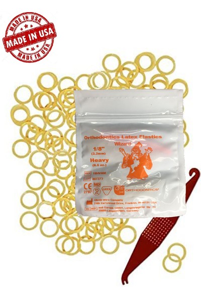 Myetc Diş Teli Lastiği (Takma Aparatı Hediyeli) - Ağız Içi Lastik 1/8 Heavy 6,5oz 3.2mm 100 Adet Myetc Diş Teli Lastiği (Takma Aparatı Hediyeli) - Ağız Içi Lastik 1/8 Heavy 6,5oz 3.2mm 100 Adet