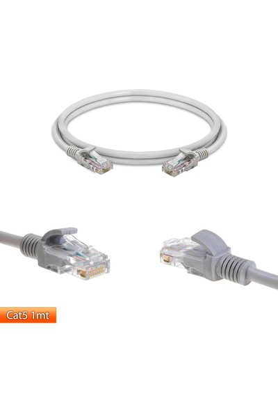 Polaxtor Cat5 Kablo Patch Network Ethernet Kablosu - 1m Polaxtor Cat5 Kablo Patch Network Ethernet Kablosu - 1m