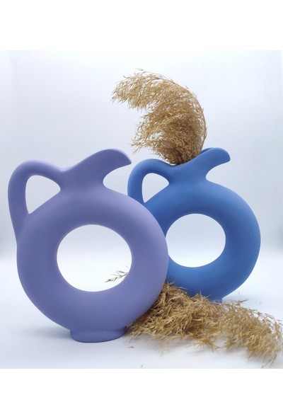 Ankara Hobi Hitit Vazo 2'li Dekor Set-8 Ankara Hobi Hitit Vazo 2'li Dekor Set-8