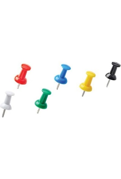 AnkaArt Renkli Harita Çivisi Mantar Pano Raptiyesi 100 Tane