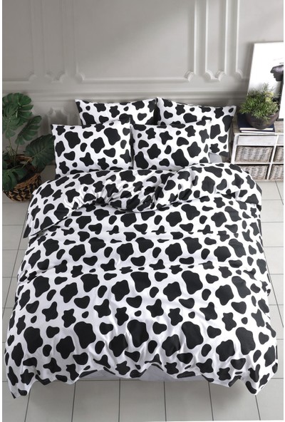 Zeynep Tekstil Cow Ranforce Çift Kişilik Nevresim Takımı 200 x 220 cm