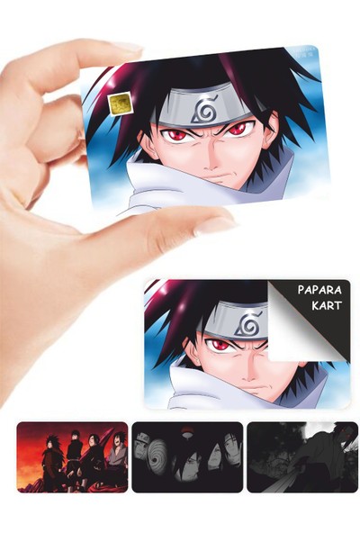Marsilya Uchiha Itachi Papara Kart Kaplama Sticker 4 Adet Marsilya Uchiha Itachi Papara Kart Kaplama Sticker 4 Adet