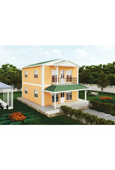İdeal Ev 122M² 3+1 Dubleks Ideal Prefabrik Ev