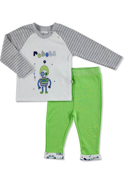 Bebbek Robots Sweatshirt-Patiksiz Alt