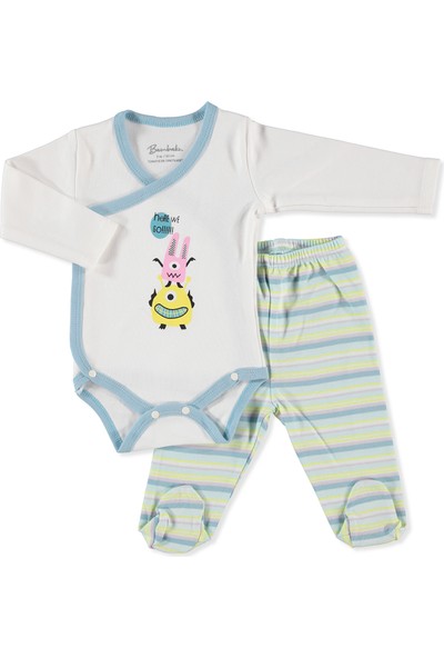 Bambaki Bebek Monster Zıbın Body-Patikli Alt