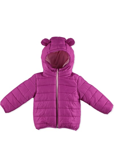 Hello Baby Kış Kız Bebek Basic Kulaklı Kapüşonlu Mont