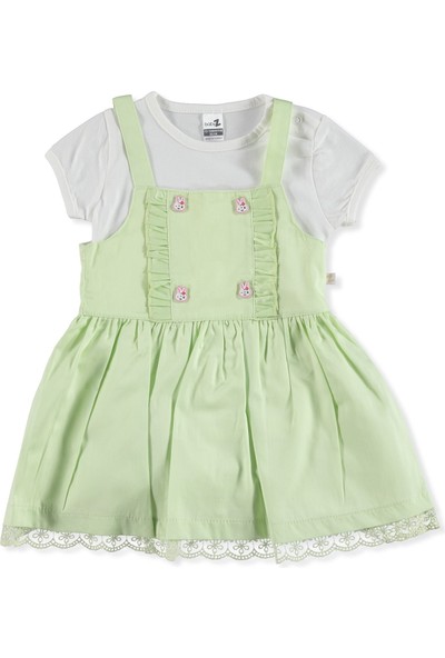 Babyz Bebek Tavşan Düğmeli Elbise-Sweatshirt Babyz Bebek Tavşan Düğmeli Elbise-Sweatshirt