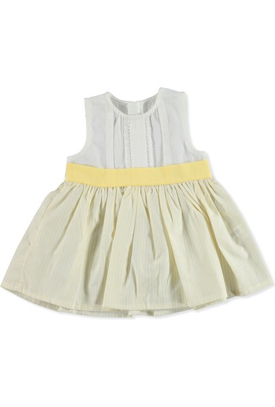 For My Baby Yaz Kız Bebek Sarı Çizgili Pamuklu Atlet Reçme Bisiklet Yaka Tek Elbise For My Baby Yaz Kız Bebek Sarı Çizgili Pamuklu Atlet Reçme Bisiklet Yaka Tek Elbise