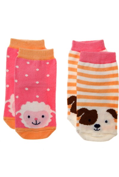 Hello Baby Köpek 2'li Kaydırmaz Çorap
