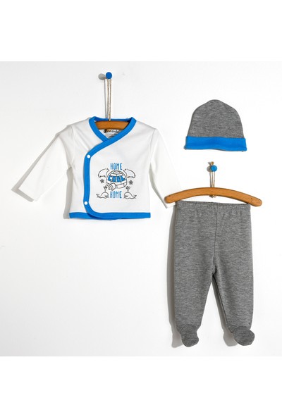 Bambaki Cool Home Zıbın-Şapka-Patikli Alt