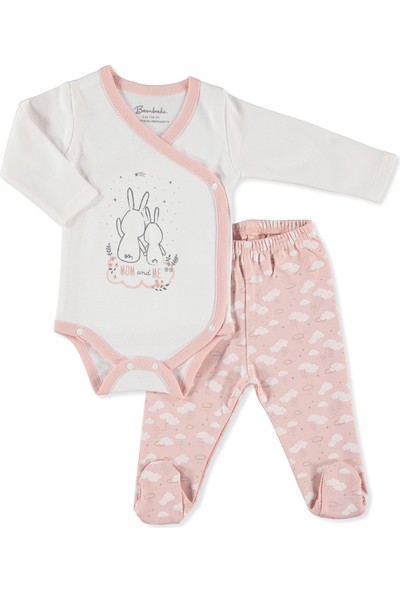 Bambaki Bebek Bulutlu Bir Gün Zıbın Body-Patikli Alt