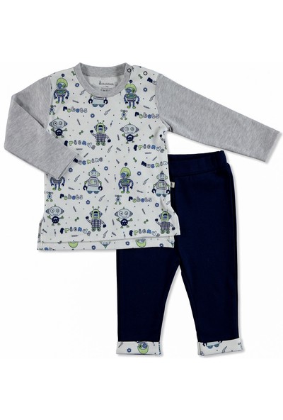 Bebbek Robots Sweatshirt-Patiksiz Alt