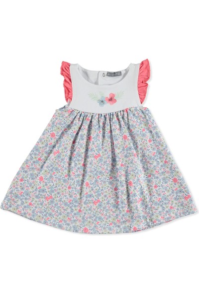 Bambaki Yaz Kız Bebek Çiçekli Süprem Elbise Bambaki Yaz Kız Bebek Çiçekli Süprem Elbise