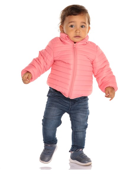 Hello Baby Kış Kız Bebek Basic Kapüşonlu Mont