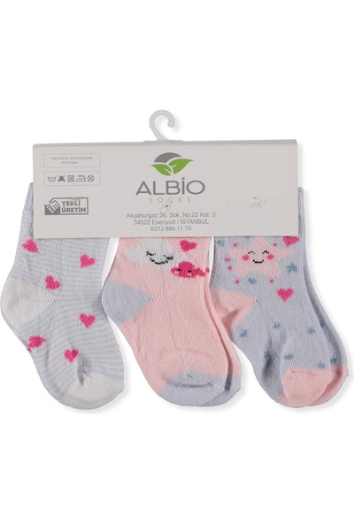 Albio Bulut 3'lü Soket Çorap