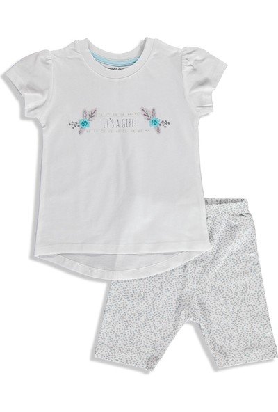 Hello Baby Yaz Kız Bebek Güzel Çiçek Atlet-Şort Takım