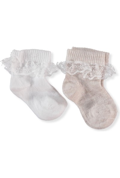 Aziz Bebe Dantelli Çorap