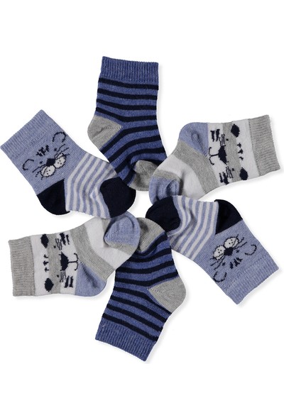 Albio Çiçekli 3'lü Soket Çorap