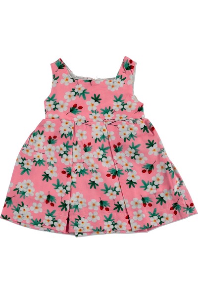 Midimod Yaz Bebek Papatya Pamuklu Elbise