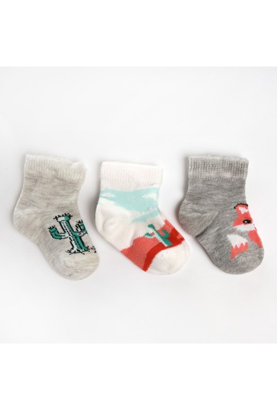 Aziz Bebe Kaktüs 3'lü Soket Çorap