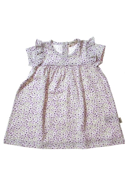 Antebies Yenidoğan Çiçek Desen Kısa Kollu Elbise