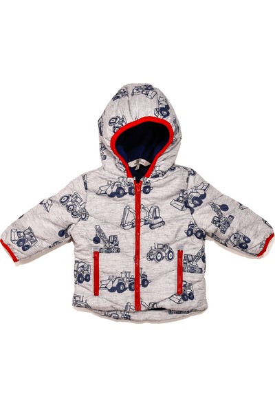 Midimod Erkek Bebek Cepli Kapüşonlu Mont