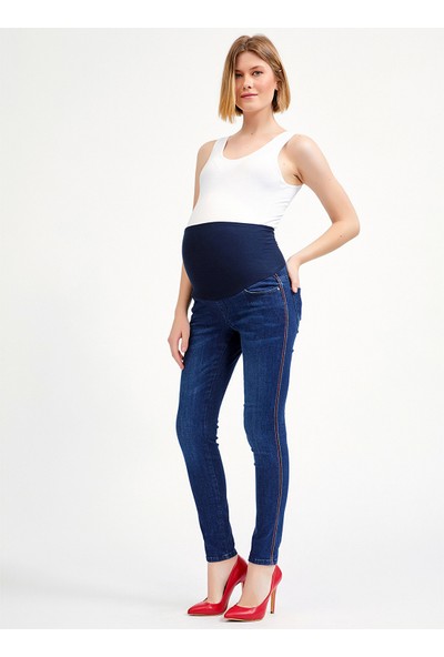 Big Time Hamile Denim Pantolon