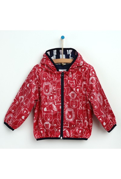 Midimod Hayvan Baskılı Yağmurluk